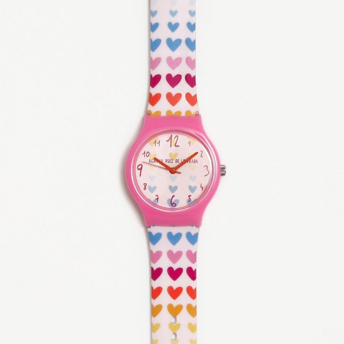 reloj de agatha ruiz de la prada con corazones